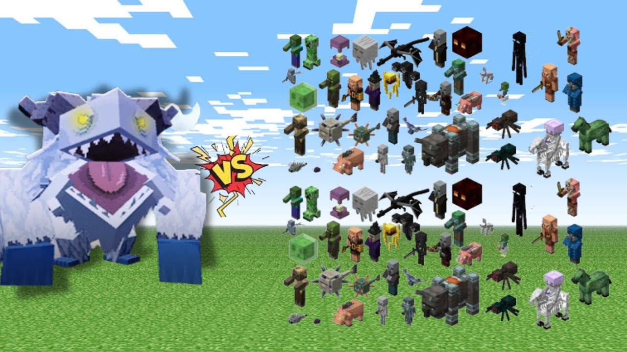 Frostmaw vs All Small Mobs in Minecraft ll Mob Battle ll #minecraft ...