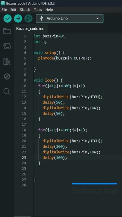 How To Code A Buzzer In Arduino Arduino Code Arduino Arduinocode Buzzer Code
