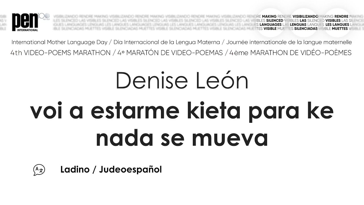 Denise León: voi a estarme kieta para ke nada se mueva | IMLD 2024 ...