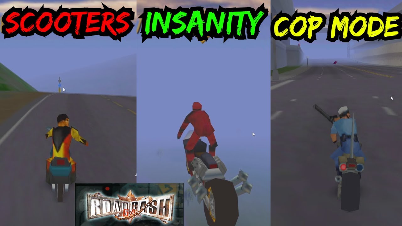 Road Rash 64's Cheats Are The BEST Cheats Ever Made. (Scooters ...