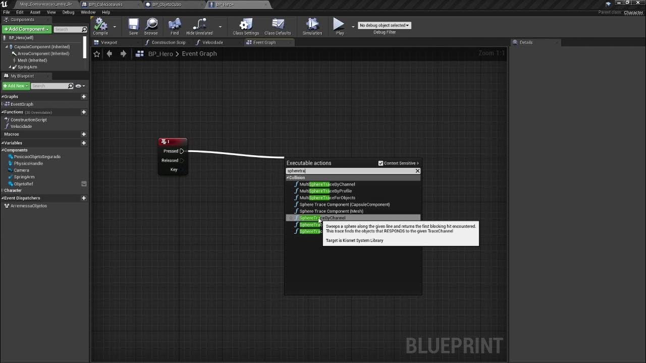 Comunicação entre Blueprints | Utilizando o objeto Blueprint Interface ...