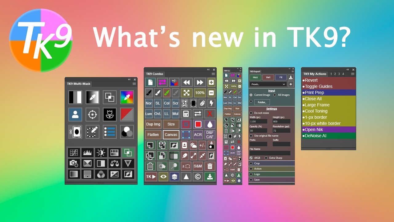 What's new in the TK9 plugin for Photoshop? - YouTube