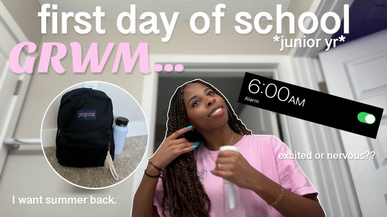 Grwm for the first day of school!! *junior year* - YouTube