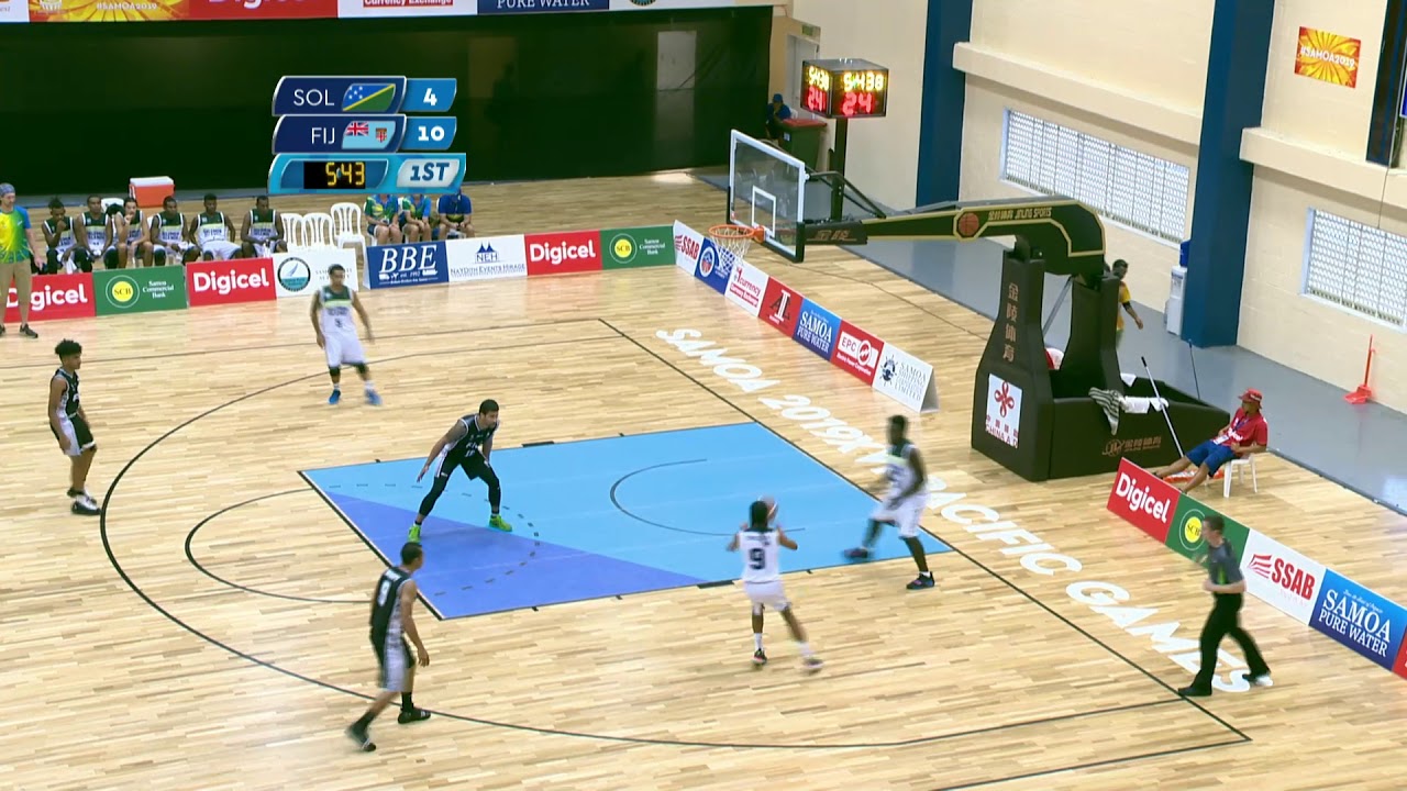 Fiji v Solomon Is (Mens) Basketball Pacific Games Samoa 2019 - YouTube