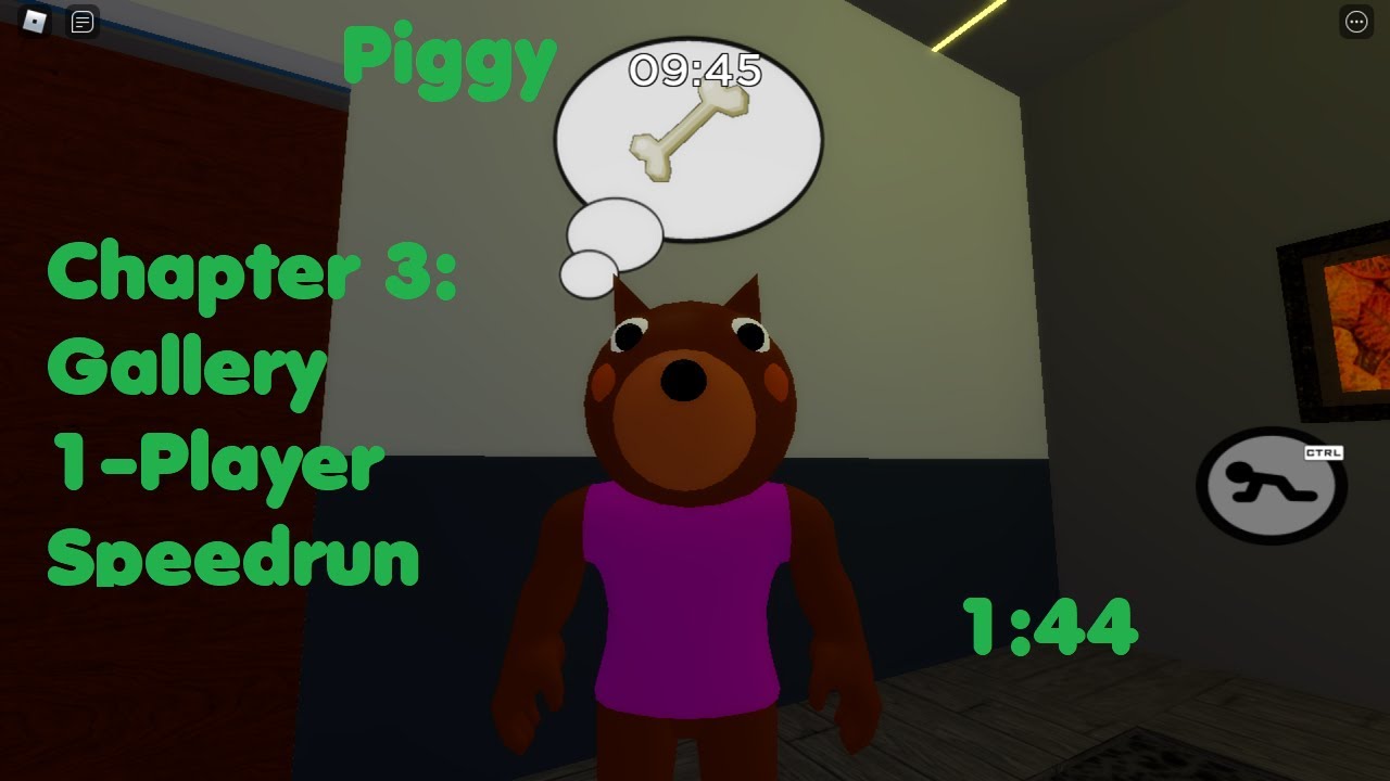 Piggy - Chapter 3: Gallery 1-Player Speedrun (1:44) - YouTube