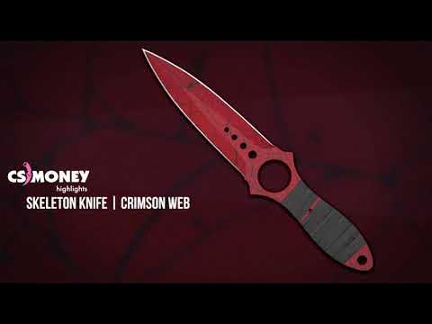 CS:GO | Skeleton Knife - Crimson Web - YouTube