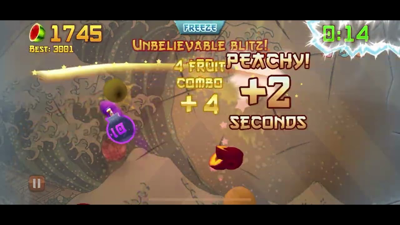 Fruit Ninja highest scores part1. - YouTube