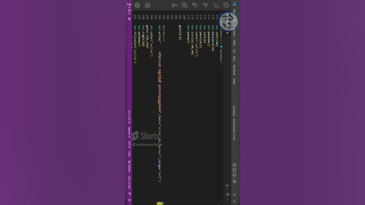 Happy Ganesha Chaturthi Python Turtle Code Learnpythonintamil Python Pythonprogramming