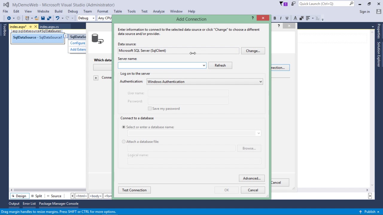 Aspnet Sql Data Source Youtube