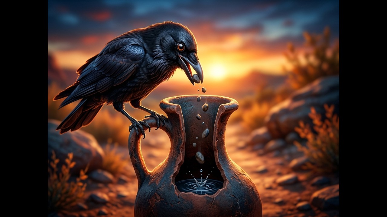 T1C1 - El cuervo y la jarra | Fábulas de Esopo - YouTube