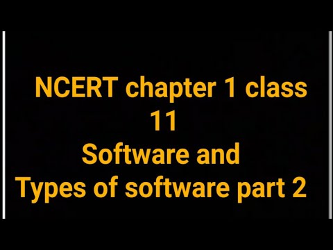 NCERT chapter 1 class 11 types of softwares #emrs #pgtcomputer - YouTube