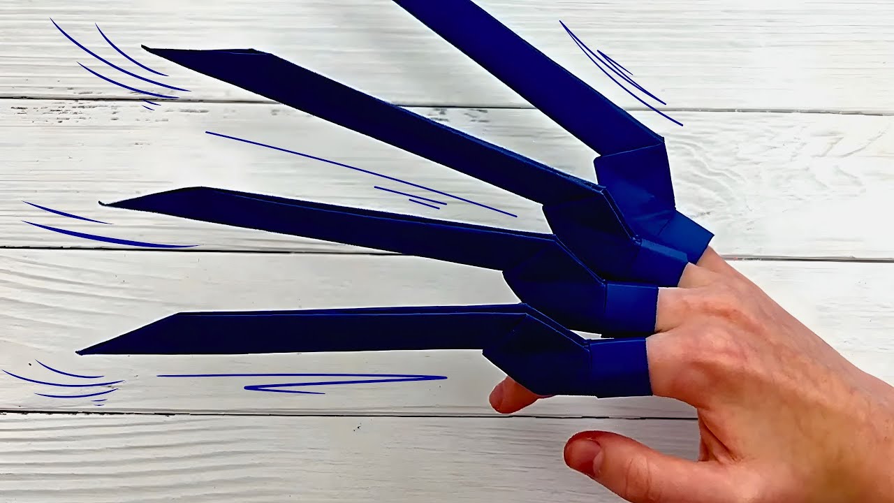 Cómo hacer garras de dragón con papel - YouTube