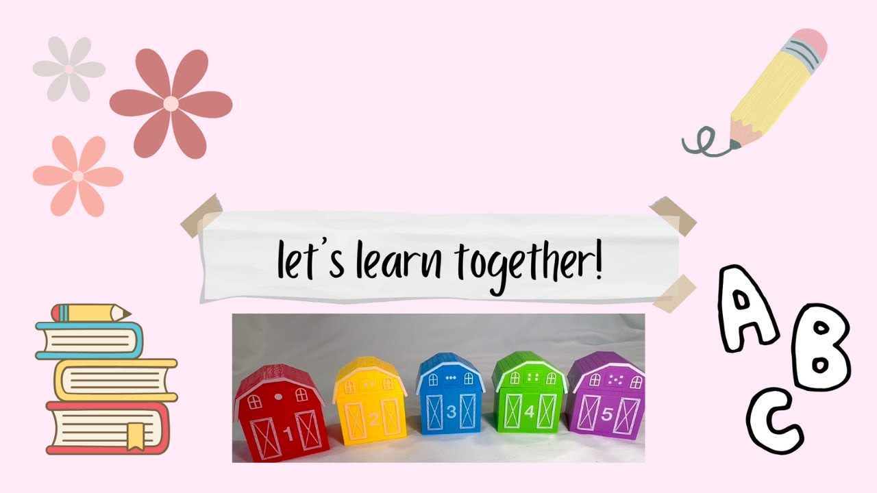 Let’s explore animals, colors and numbers with beautiful rainbow barns ...