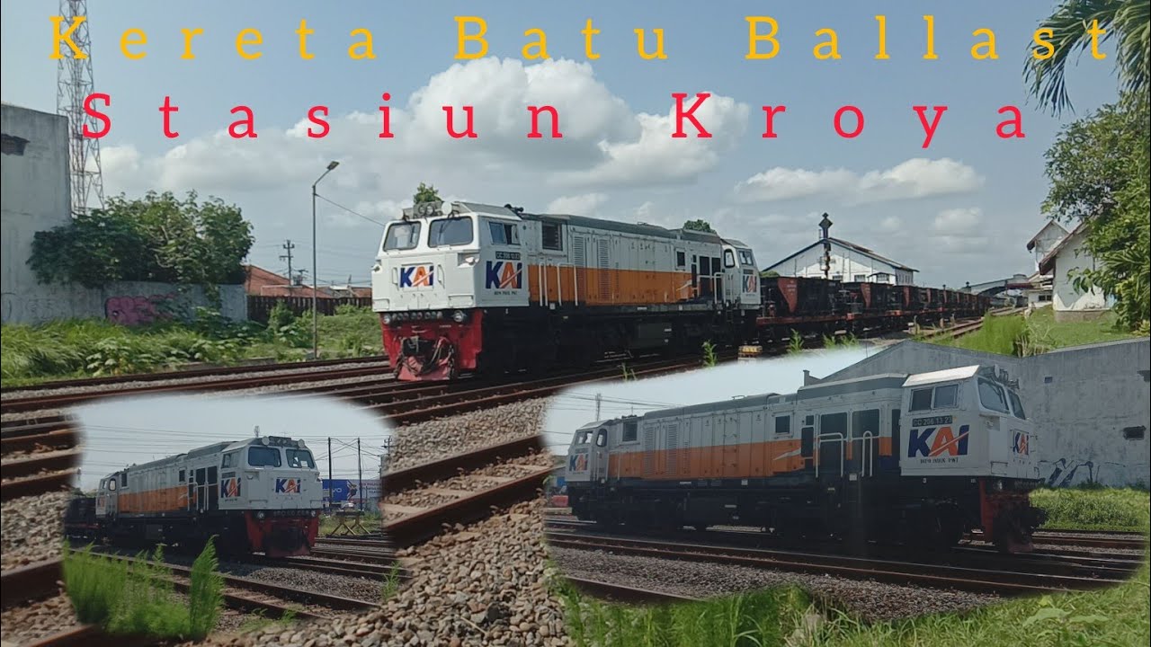 LIHAT MOMENT | KERETA API ANGKUTAN BATU BALLAST KRICAK DAOP5 PWT ...