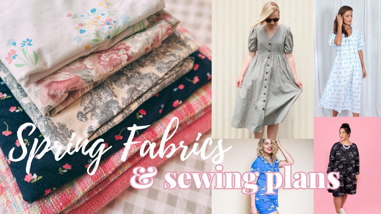 Spring Fabric From My Stash & What I'm Sewing With It - YouTube