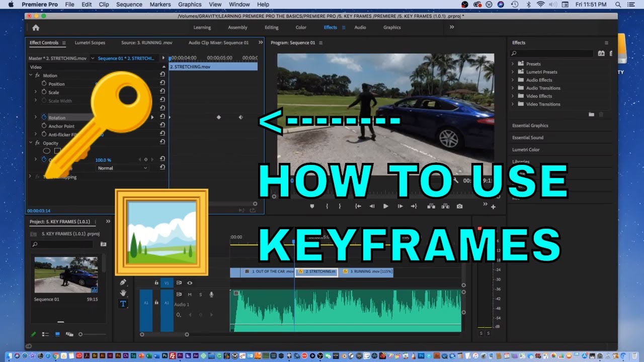 How to use keyframes in adobe premiere pro 2020 - YouTube