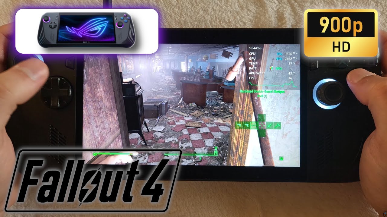 ASUS ROG Ally X | Fallout 4 | 900p | High preset - YouTube