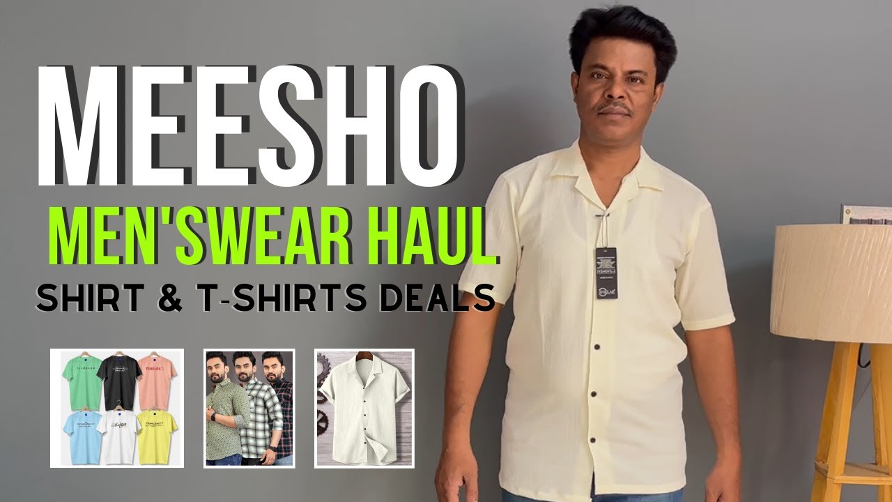Meesho Menswear Shirts & T-shirts Haul, 3 Pieces Combo Shirt Deal, 3 ...