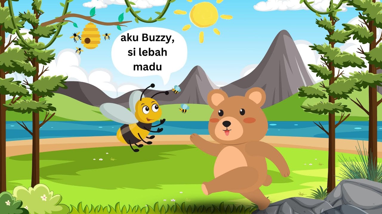 Keseruan Buzzy si Lebah Madu dan Bruno si Beruang Madu - YouTube