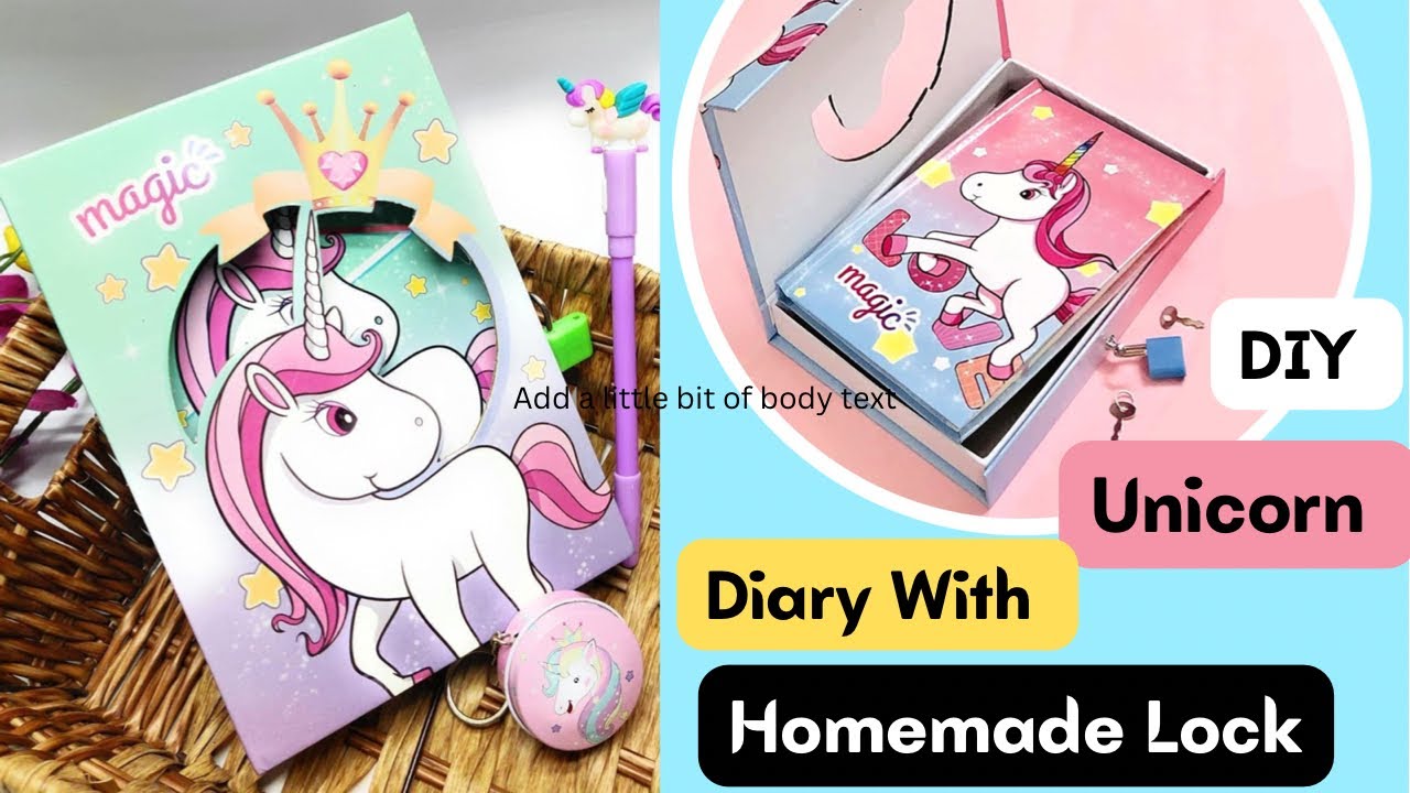 DIY Unicorn Lock Diary How To Make Unicorn Diary In Lock Box Paper DIY Unicorn Lock Diary How To Make Unicorn Diary In Lock Box Paper