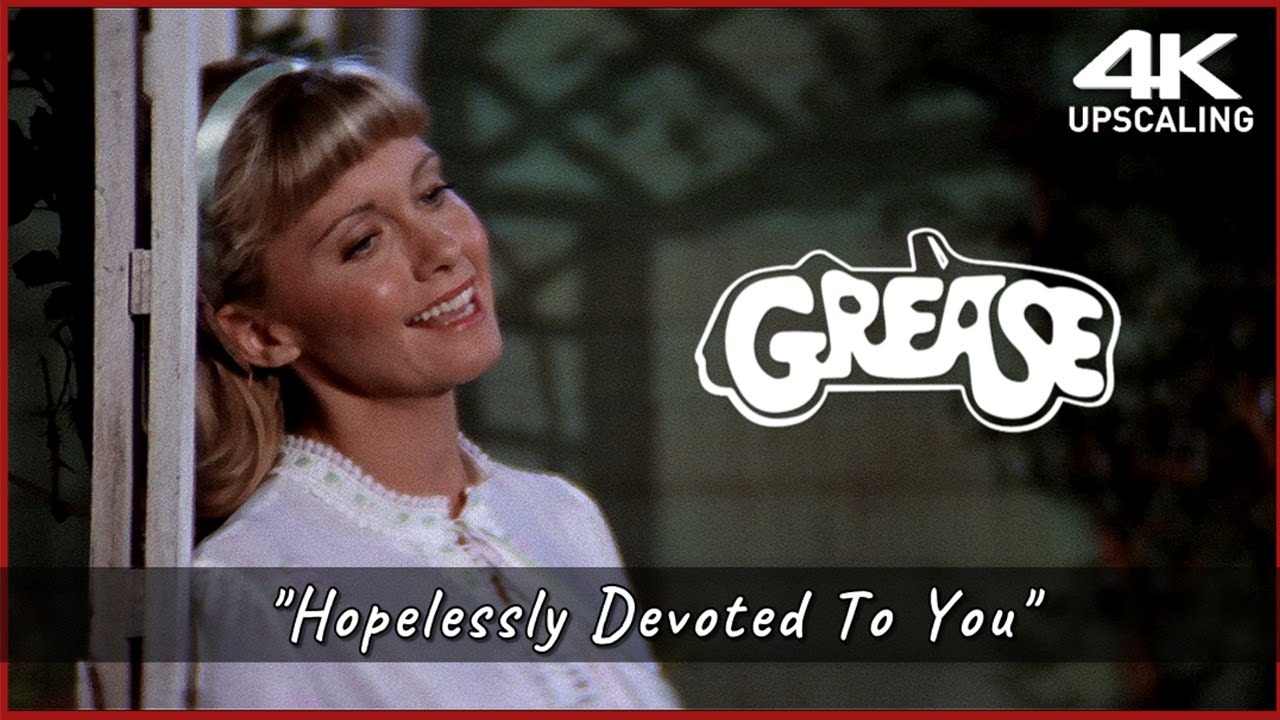 그리스 1978 Hopelessly Devoted To You 올리비아 뉴튼 존 4k 업스케일링 고화질 고음질 한글자막