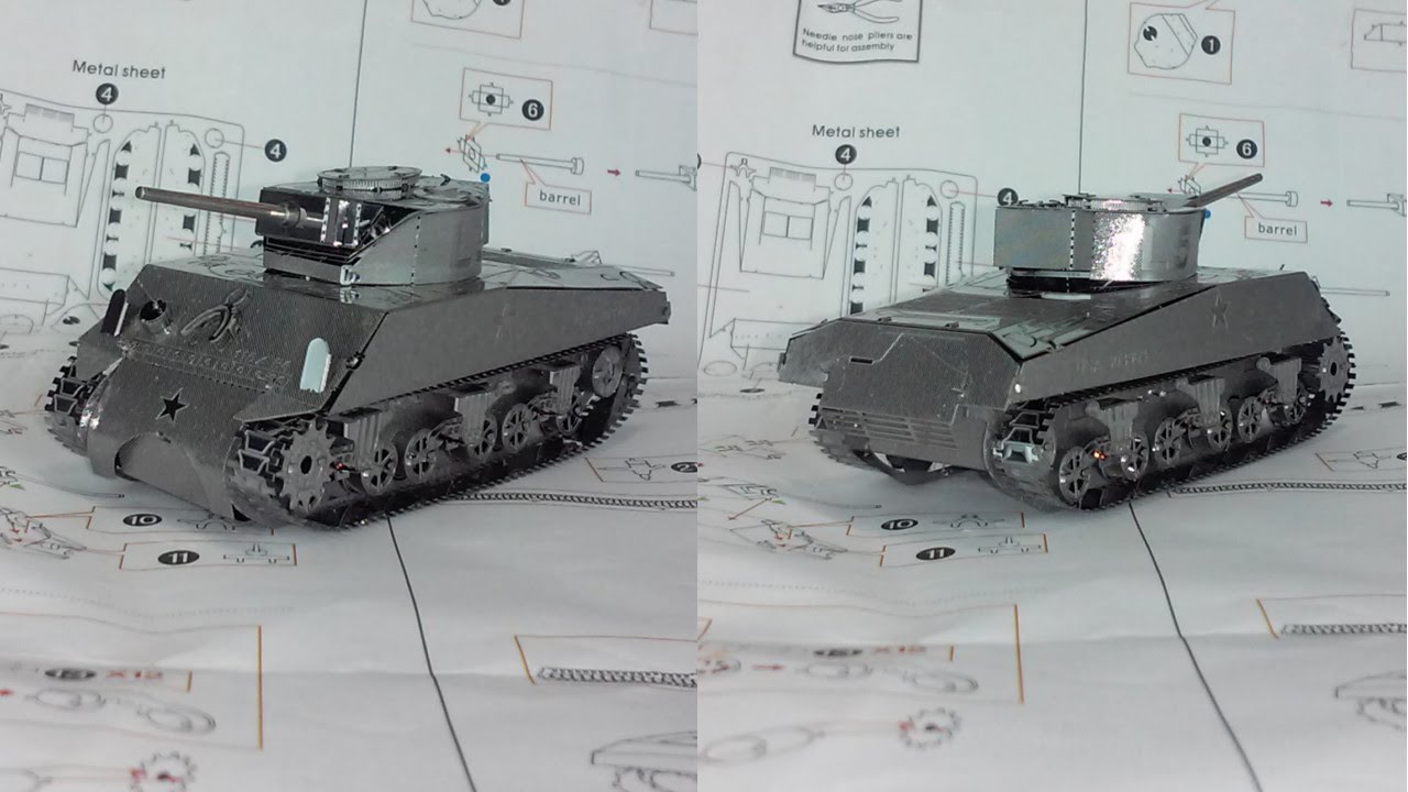 Metal Earth Build - Sherman Tank - YouTube