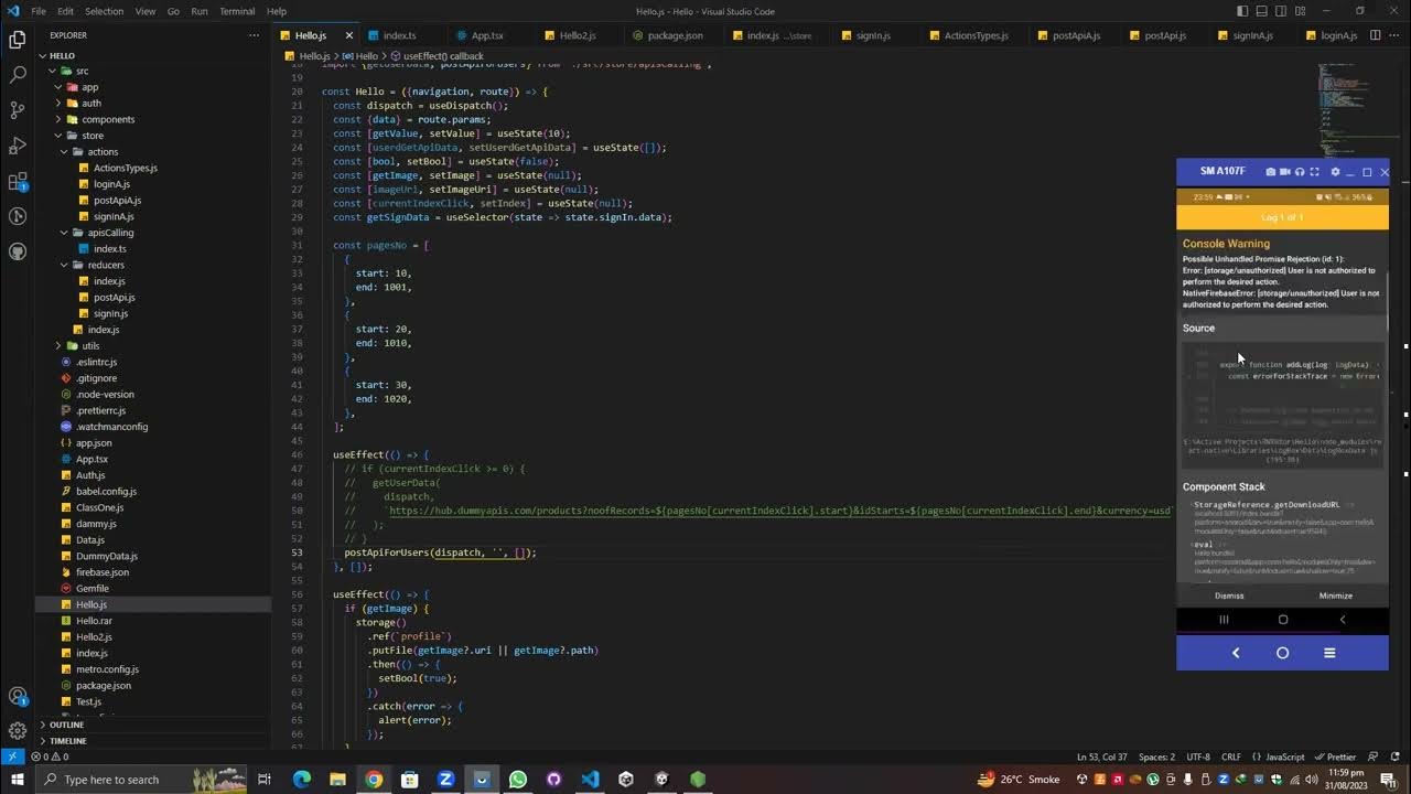 React-Native Redux Using With Rest Api & Axios ( POST API ) - YouTube