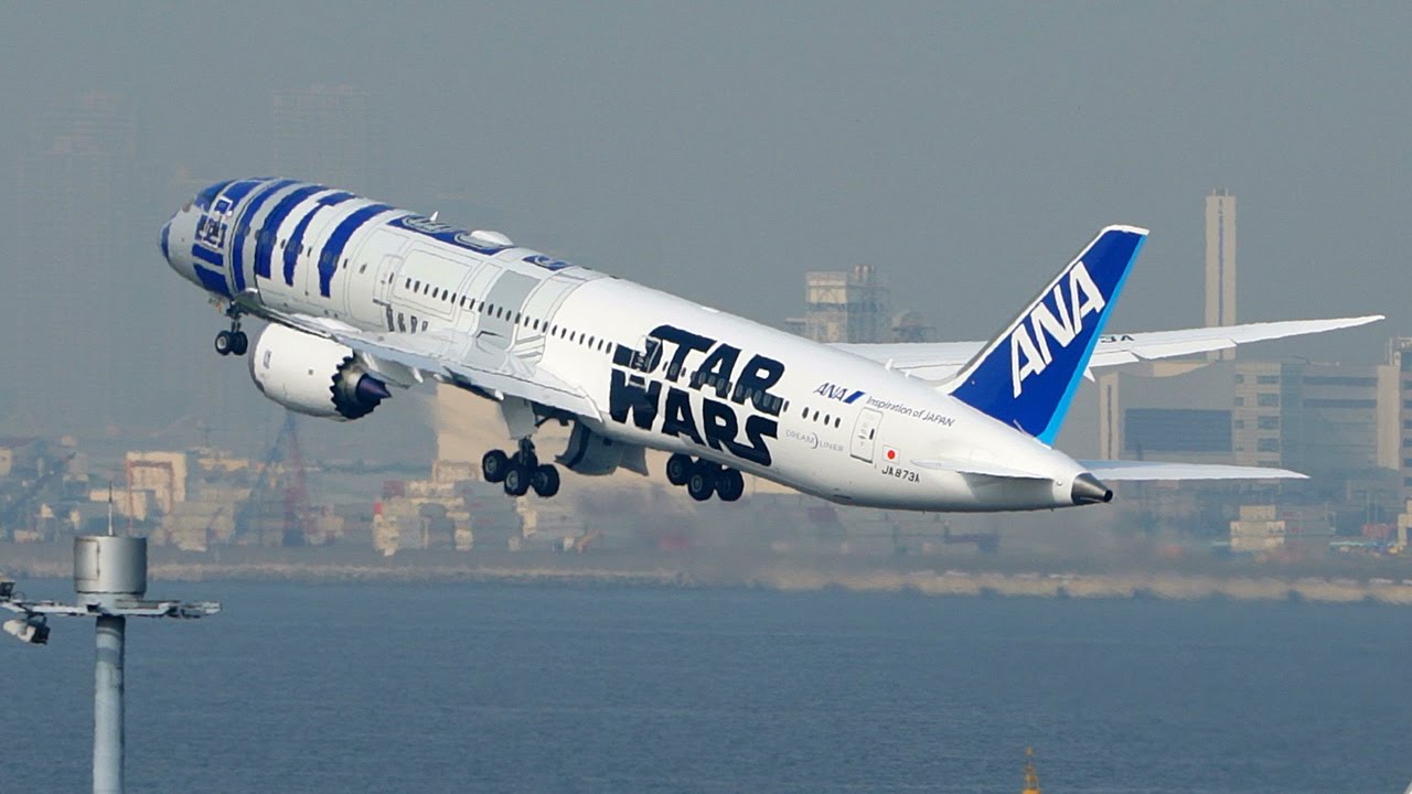 [4K]R2-D2™ ANA JET JA873A on Domestic flight - YouTube