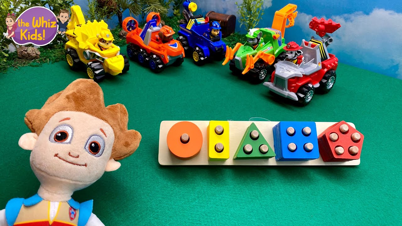 Paw Patrol Teach Colors Shapes and Counting - Best Kids and Toddler Fun ...