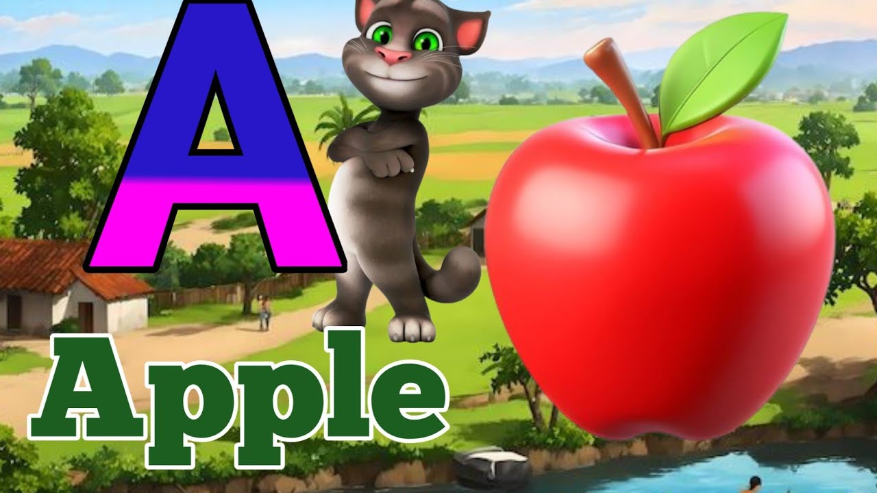 Phonics Song 4 with For Words in 4D - A For Apple - ABC Alphabet Songs ...