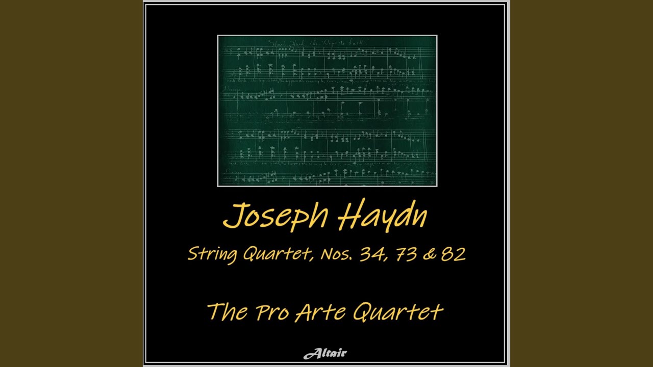 String Quartet, NO. 82 in F Major, Hob. Iii:82: III. Andante - YouTube