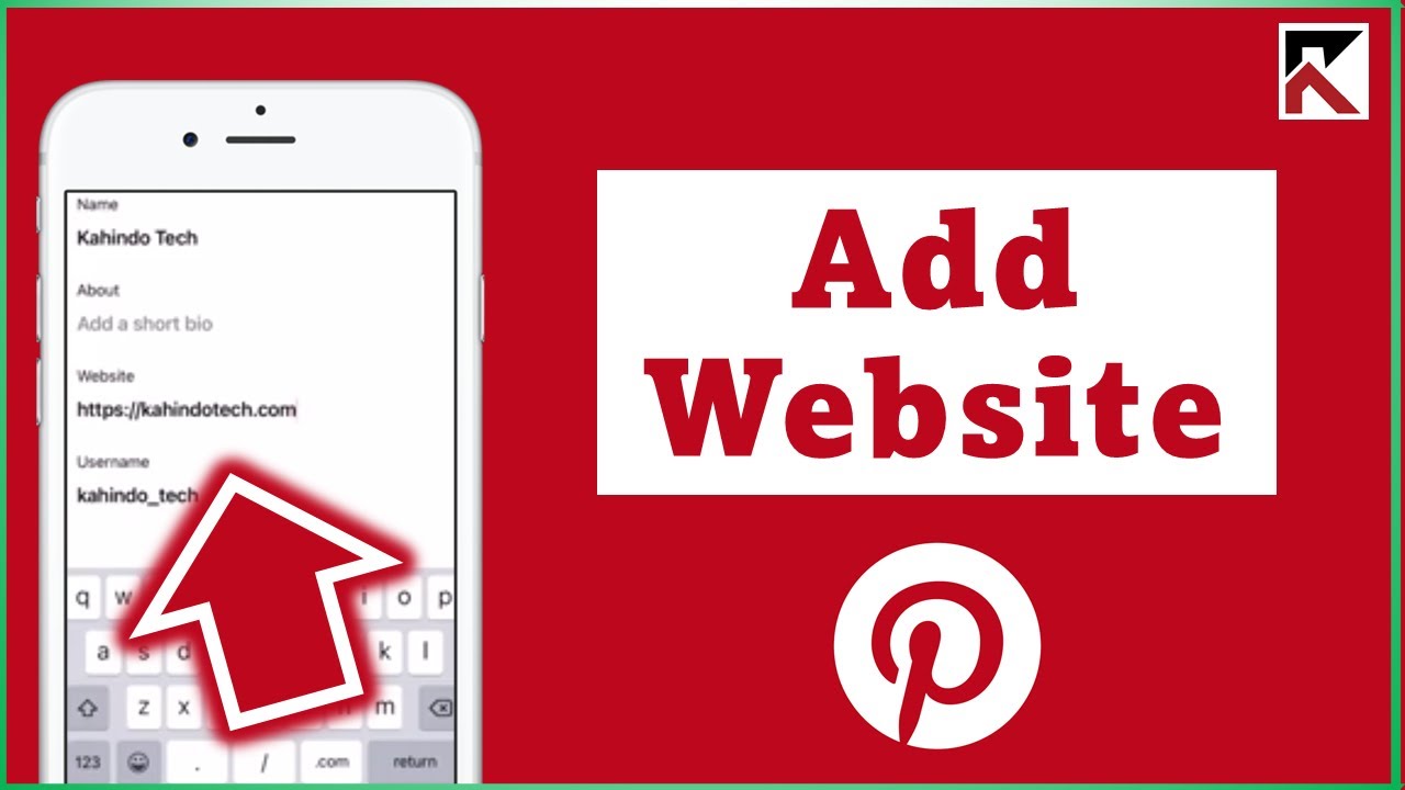 How To Add Your Website On Pinterest | Add Website Link Pinterest - YouTube