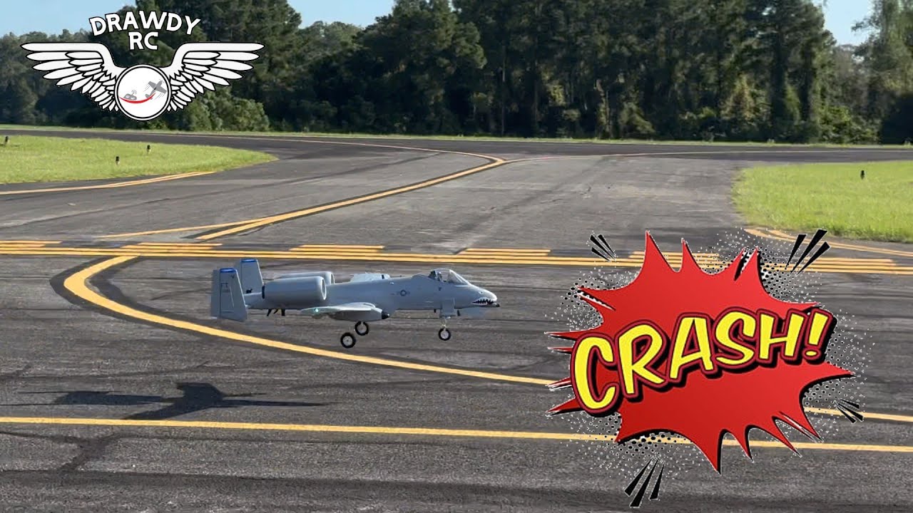 💥CRASHED!!! Freewing A-10 goes down hard💥 - YouTube