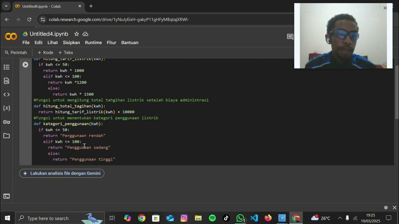 PERHITUGAN TAGIHAN LISTRIK DEGAN PYTHON - YouTube