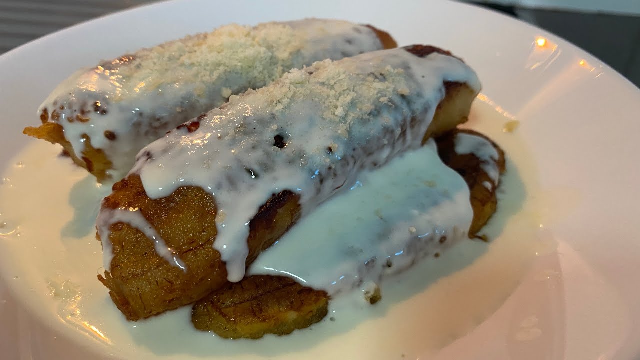 Fried Bananas & Cream | Pritong Saging Saba | Pinoy Snack | Red Apron ...