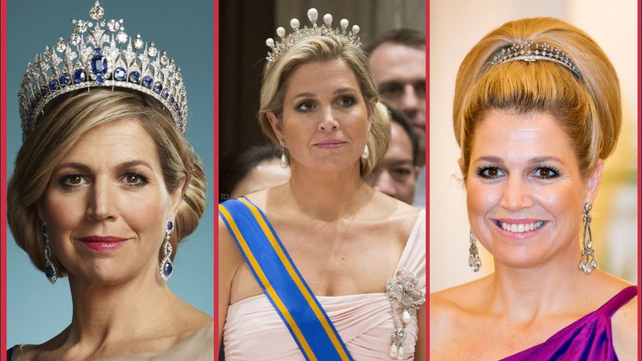 Queen Maxima of Netherlands Tiaras Collection - YouTube