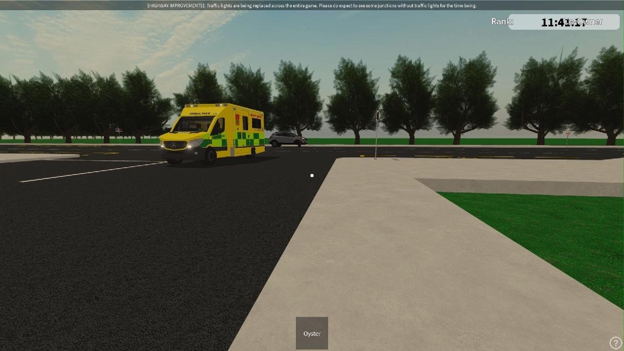 Ambulance arriving on ROBLOX - YouTube
