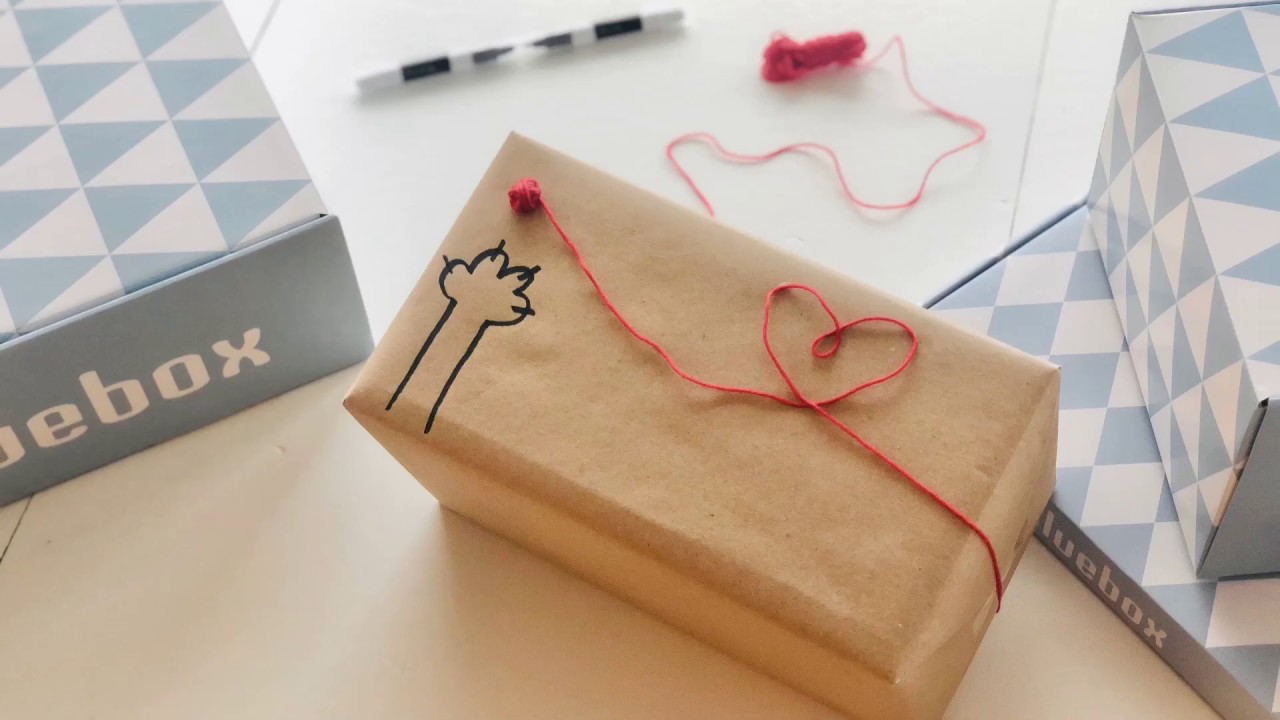 Inslagningstips, paket & julklapp - Busig tass - YouTube
