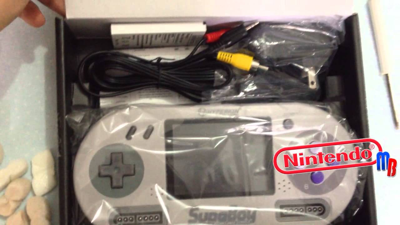 UnBoxing El Nuevo SupaBoy v1.2 (Super Nintendo Portable) - www ...