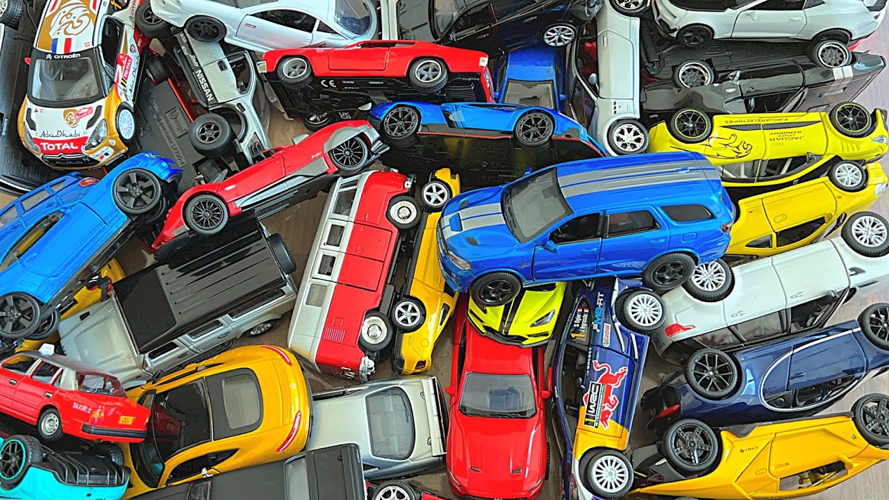 Box Full Of Toy Cars Diecast Cars - YouTube
