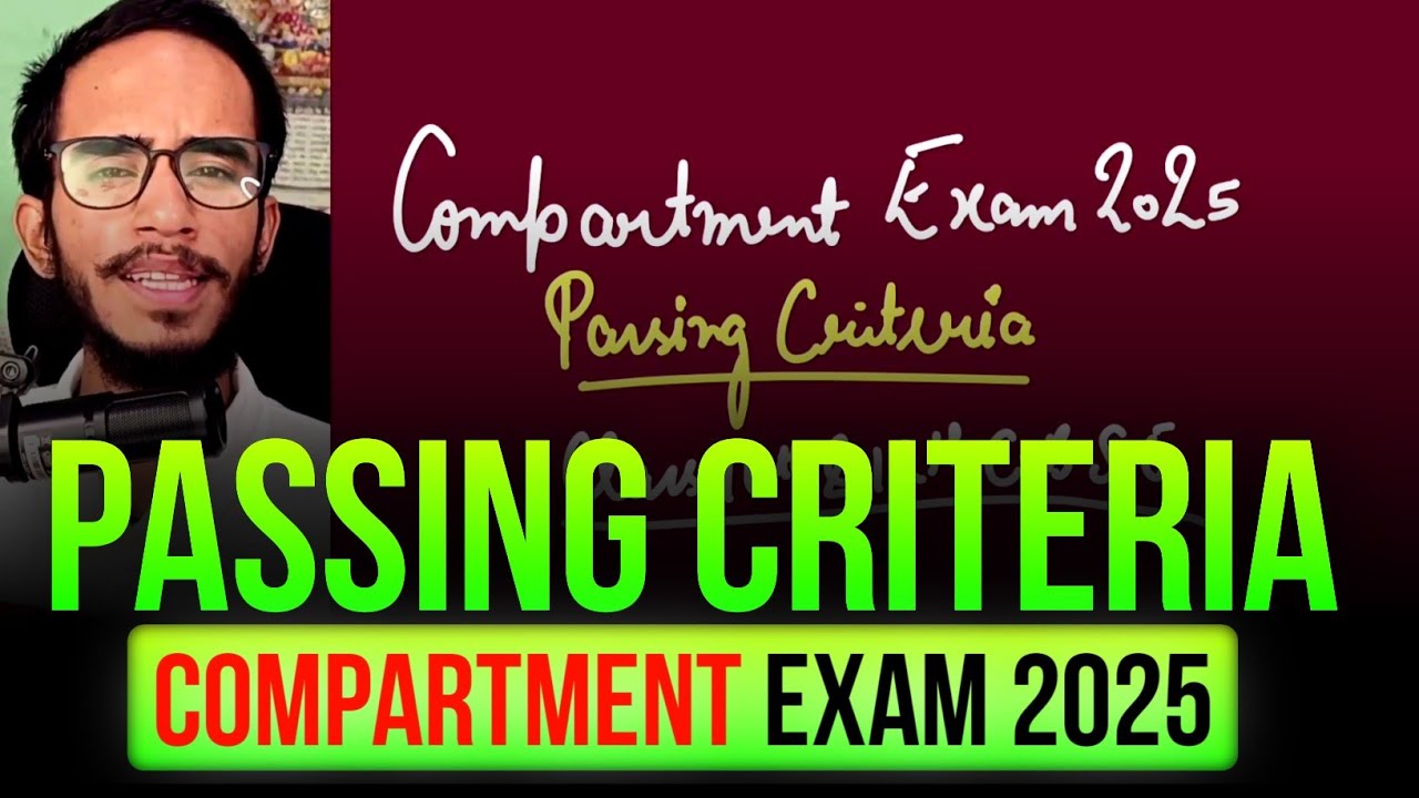 Passing Criteria For CBSE Compartment Exam 2025 || Compartment Exam ...