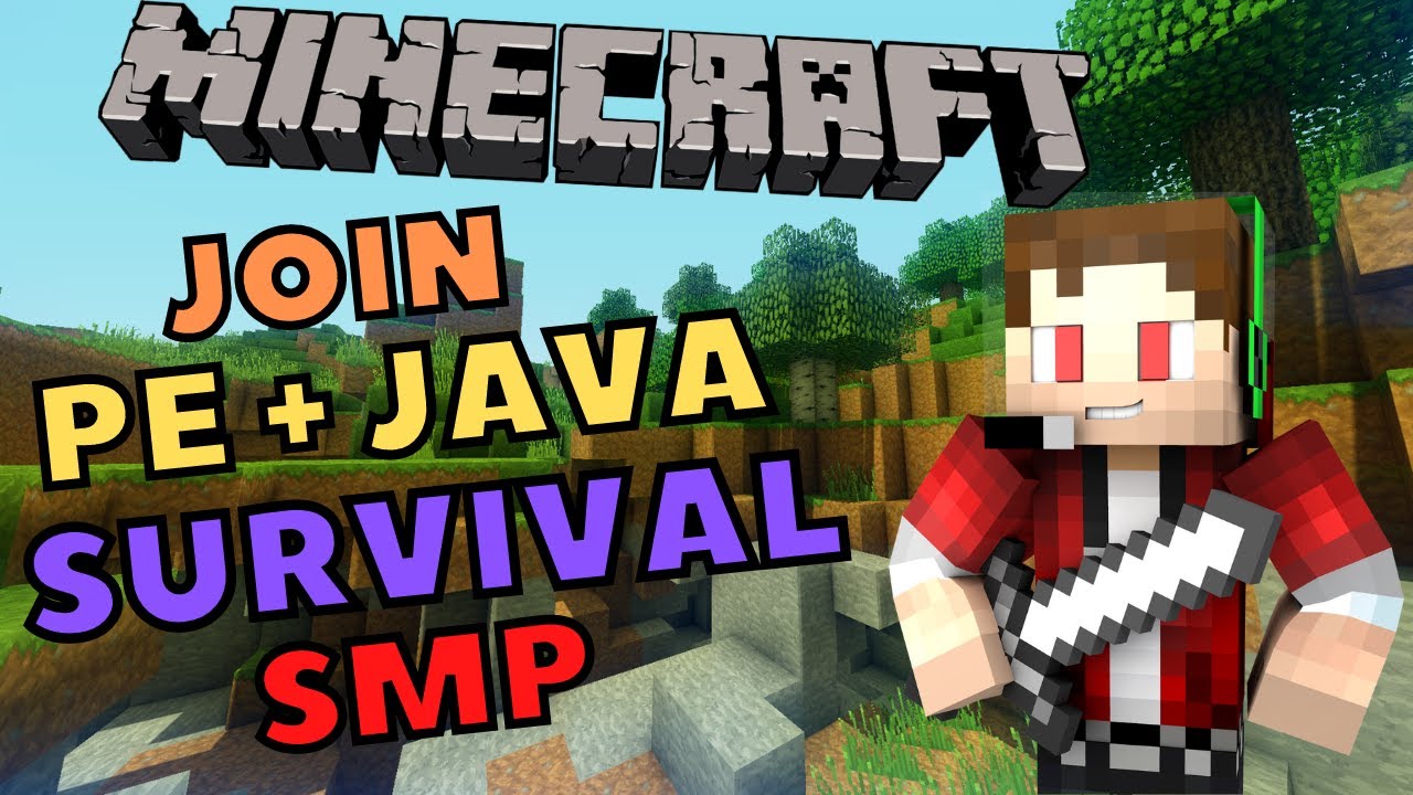🔴PUBLIC Minecraft SMP 24/7 online JOINABLE Java & Bedrock Survival ...