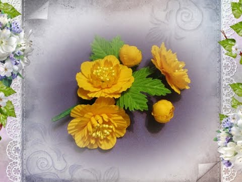 Цветы из ткани своими руками / Купавка / Мастер класс / Елена Шевченко ...