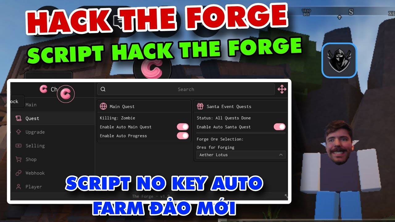 Hướng Dẫn Hack Roblox VNG - Hack The Forge Script The Forge Auto Farm ...