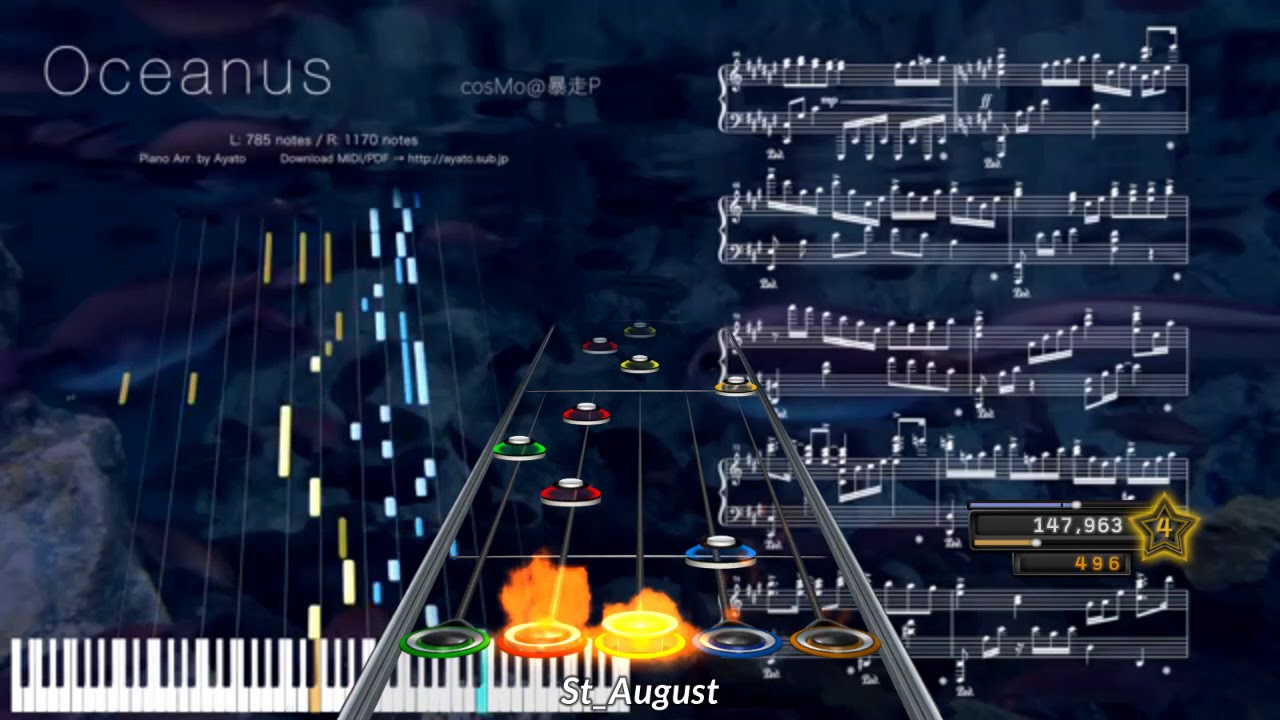 Deemo - Oceanus (Ayato's Piano Cover) (Clone Hero Chart Preview) - YouTube