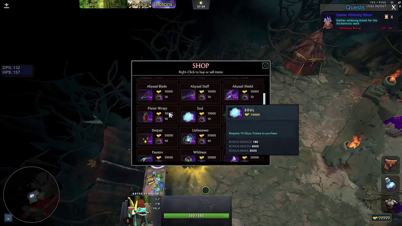 Reincarnation RPG - Abyss Vendor ( Soul Shard ) items overview - YouTube