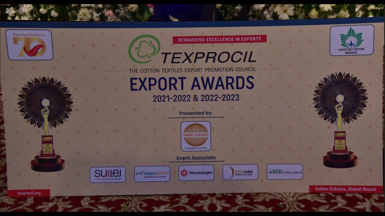 Texprocil Export Awards 2021-22 and 2022-23 - YouTube