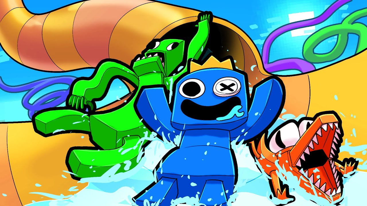 RAINBOW FRIENDS WATERPARK! - YouTube