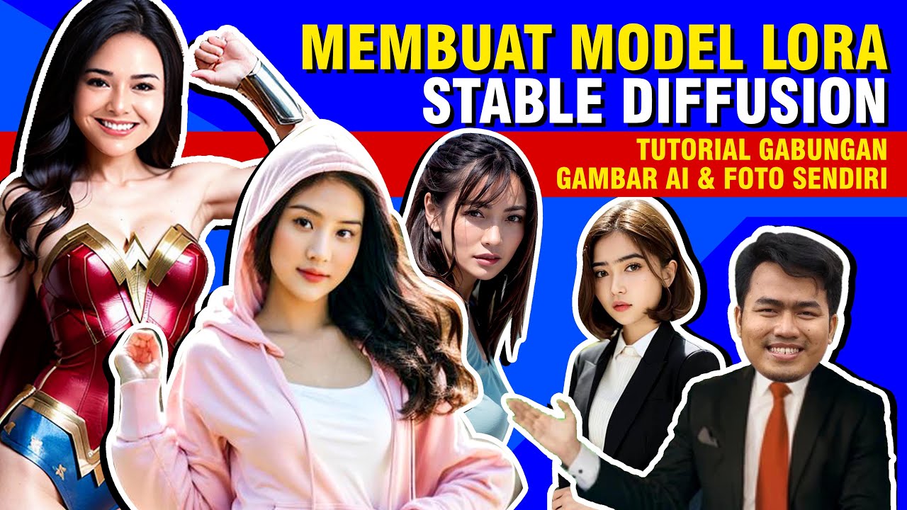 MEMBUAT MODEL LORA UNTUK STABLE DIFFUSION & GAMBAR AI DARI FOTO SENDIRI ...