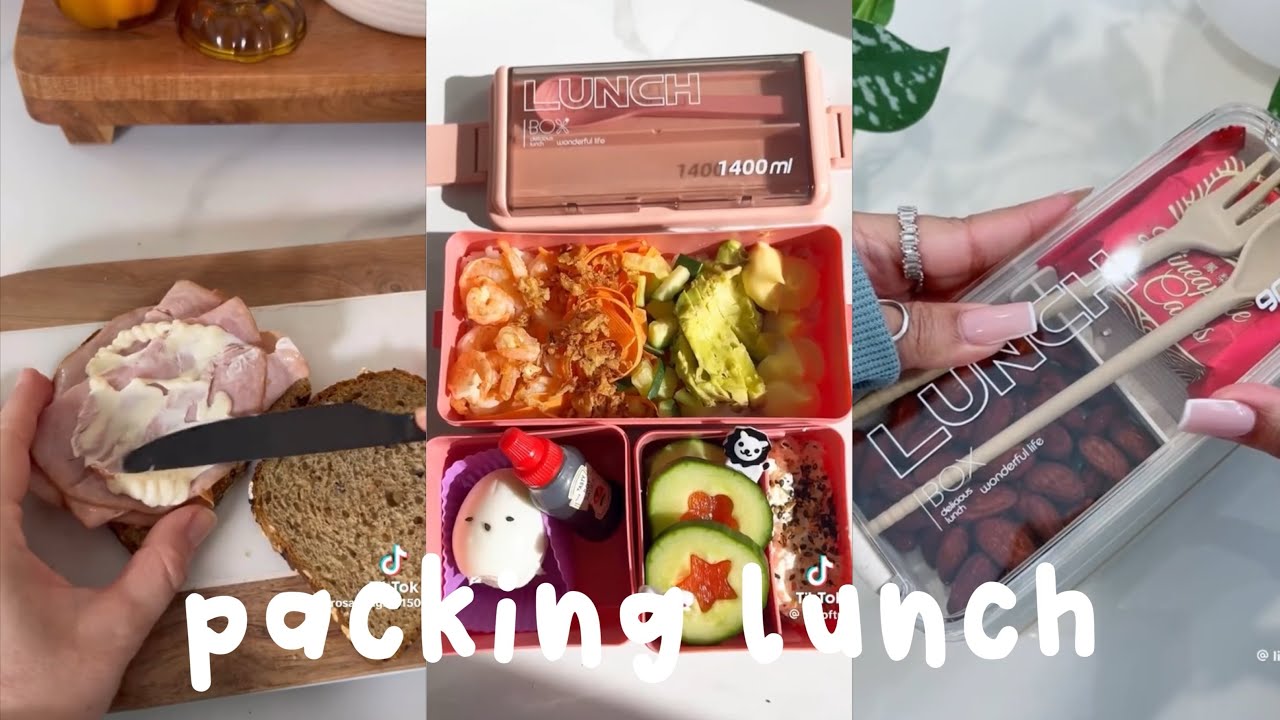 packing lunch for school asmr - YouTube
